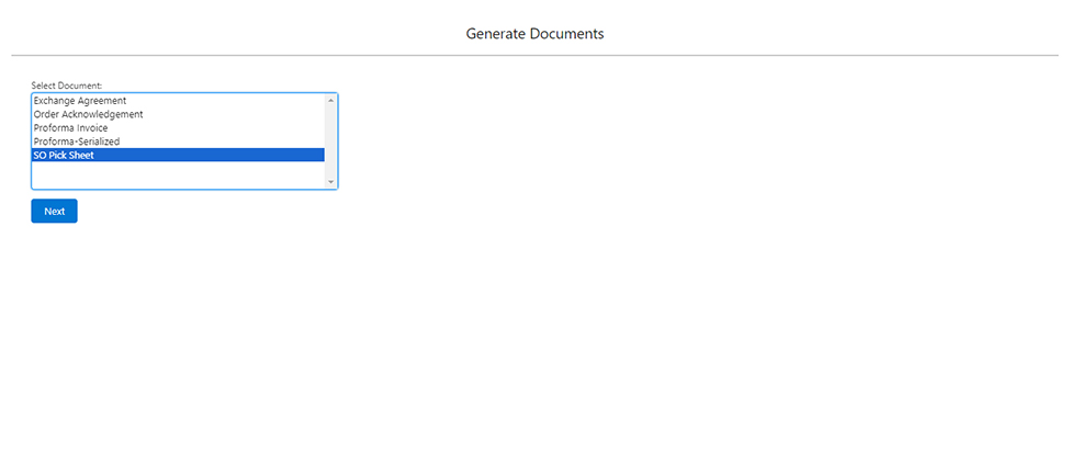 Creating Sales Orders