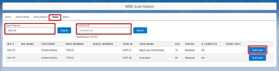 Employee Scan Station