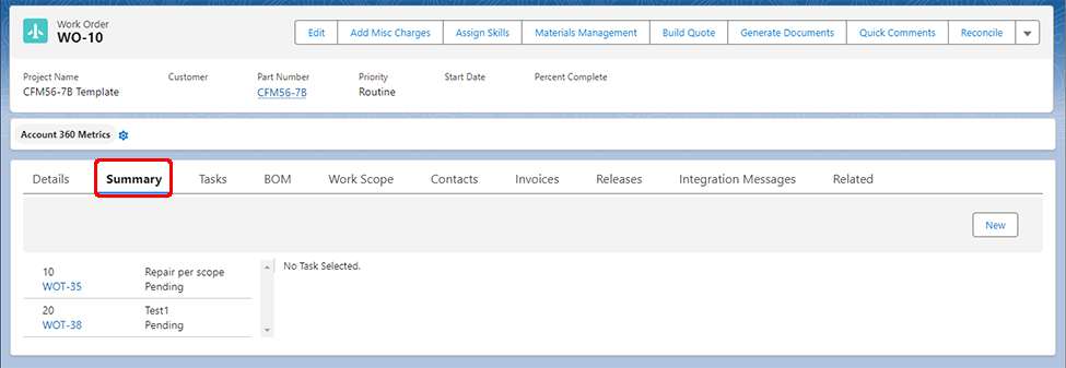 Creating Work Orders